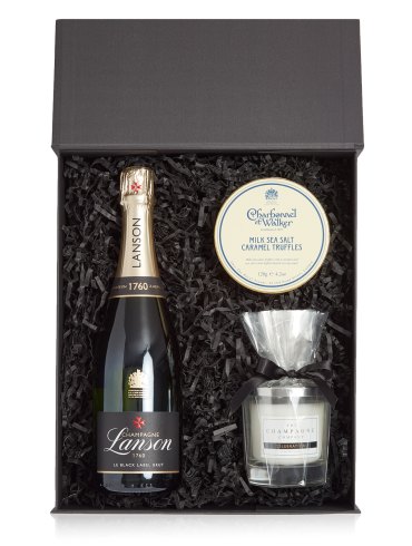 Lanson Champagne, Candle & Truffles Luxury Gift Set